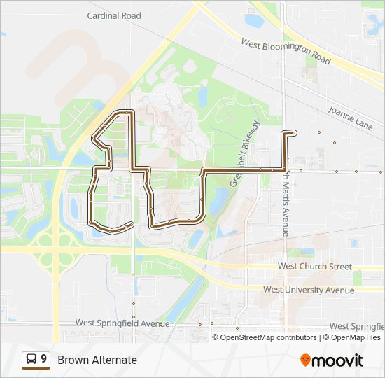 9 Route: Schedules, Stops & Maps - B To Parkland Ridge - Timberline ...