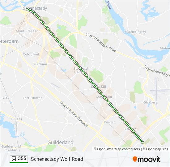 355 Route: Schedules, Stops & Maps - Colonie Center To Schenectady ...