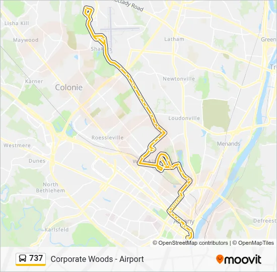 737 Route: Schedules, Stops & Maps - British Blvd, Alb. Airport, Corp ...