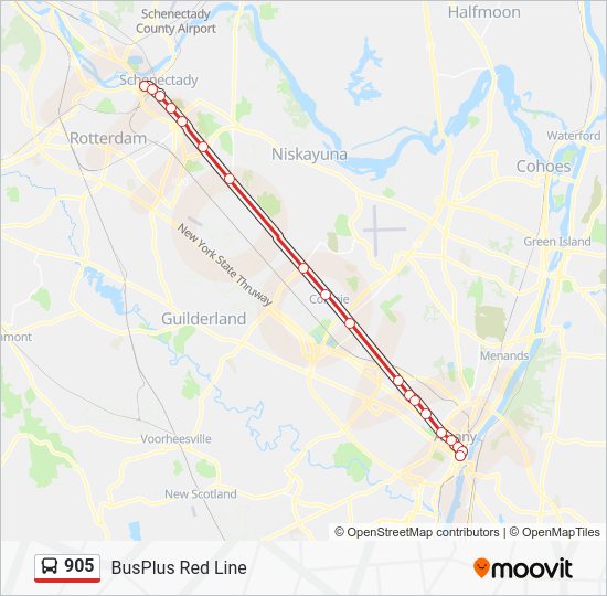 905 Route: Schedules, Stops & Maps - Schenectady To Albany (Updated)