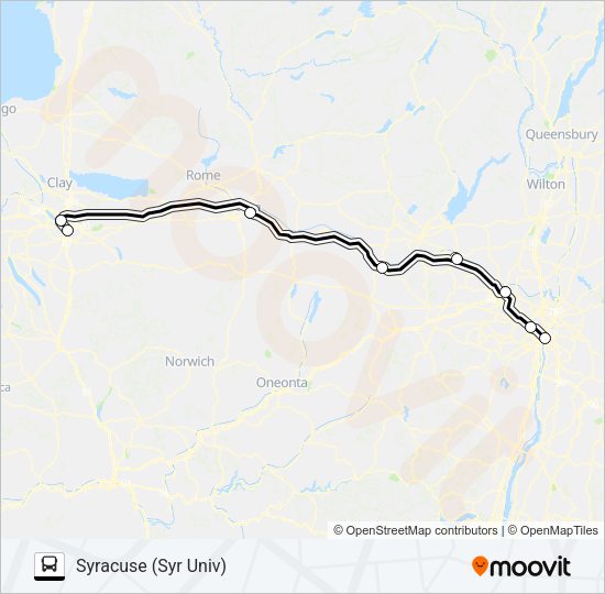 ADIRONDACK TRAILWAYS 253F Route: Schedules, Stops & Maps - Syracuse ...