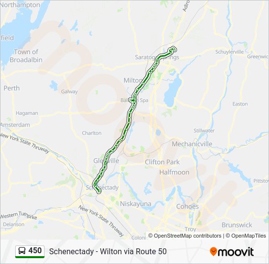 450 Route: Schedules, Stops & Maps - Schenectady To Wilton Walmart Via ...