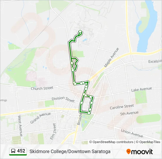 452 Route: Schedules, Stops & Maps - Late Night Skidmore Loop (Updated)