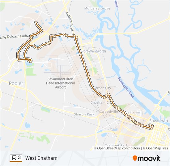 3 Route: Schedules, Stops & Maps - West Chatham (Updated)