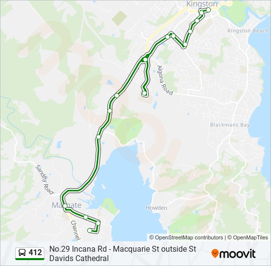 412 Route: Schedules, Stops & Maps - Kingston Central (Updated)