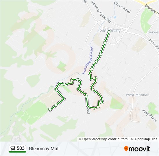 503 Route: Schedules, Stops & Maps - Glenorchy Mall (Updated)