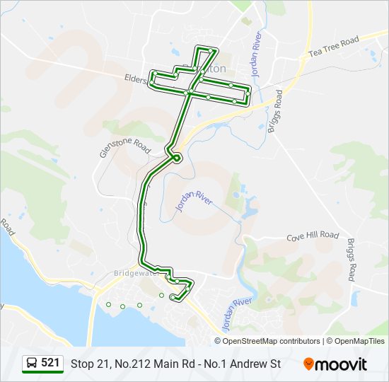 521 Route: Schedules, Stops & Maps - Bridgewater (Updated)