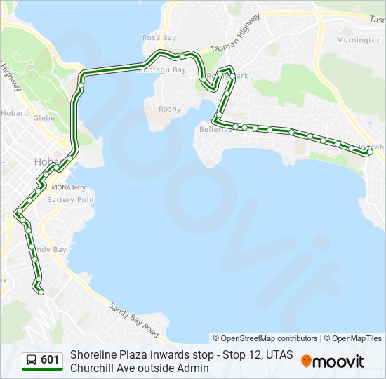 601 Route: Schedules, Stops & Maps - Shoreline (Updated)
