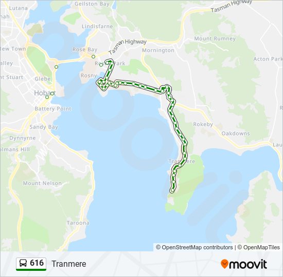 616 Route: Schedules, Stops & Maps - Tranmere (Updated)