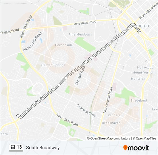 13 Route: Schedules, Stops & Maps - S Broadway To Tc (Updated)