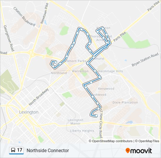 17 Route: Schedules, Stops & Maps - Nside To Walmart (Updated)