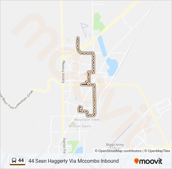 44 Route: Schedules, Stops & Maps - 44 Sean Haggerty Via Mccombs ...