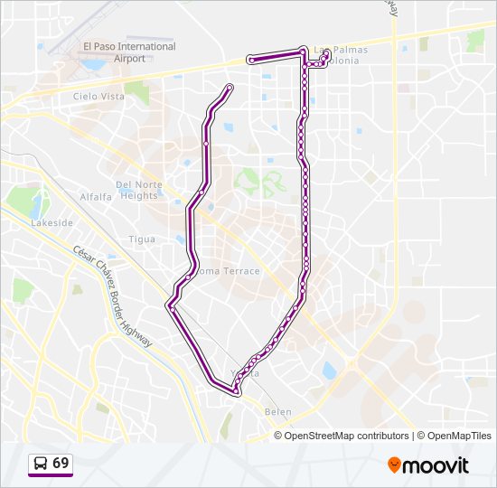 69 Route: Schedules, Stops & Maps - (Updated)