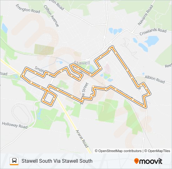 1 Route: Schedules, Stops & Maps - Stawell South (Updated)