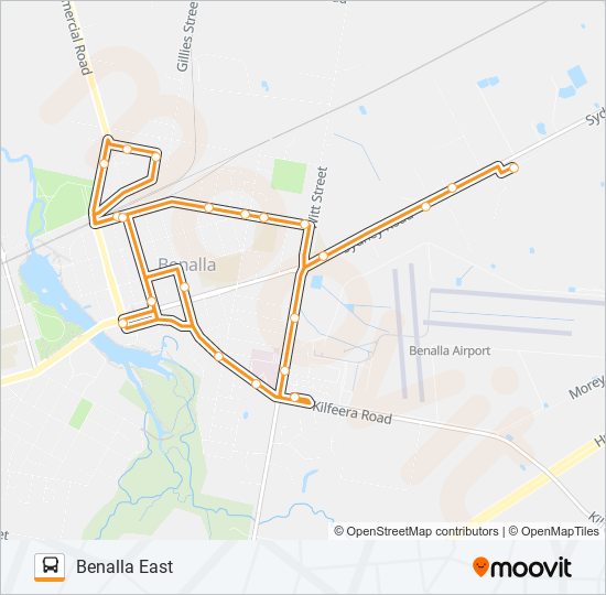 2 Route: Schedules, Stops & Maps - Benalla East (Updated)