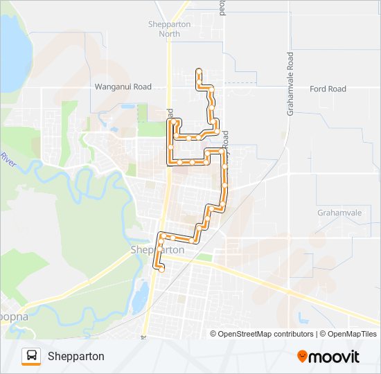 4 Route: Schedules, Stops & Maps - Shepparton (Updated)