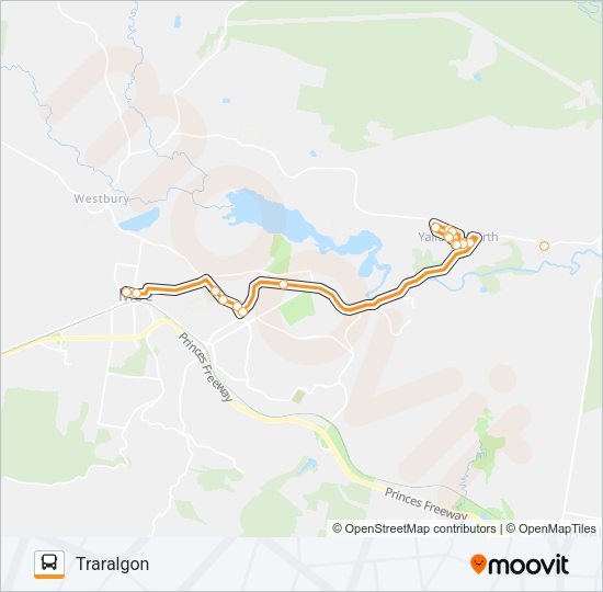 5 Route: Schedules, Stops & Maps - Traralgon (Updated)