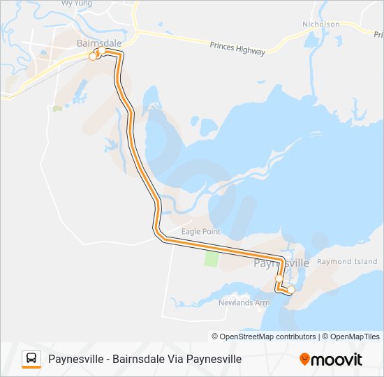 13 Route: Schedules, Stops & Maps - Bairnsdale (Updated)