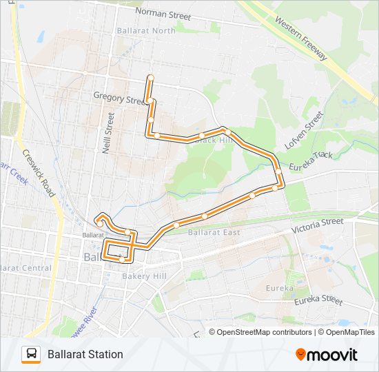 14 Route: Schedules, Stops & Maps - Ballarat Station (Updated)