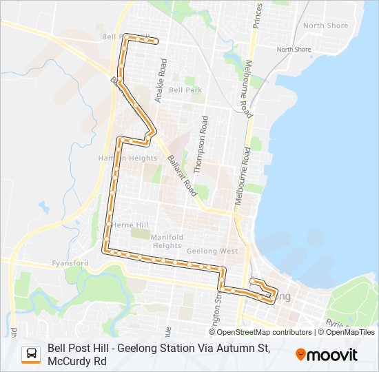 25 Route: Schedules, Stops & Maps - Geelong Station (Updated)