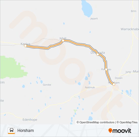 kaniva horsham via dimboola nhill Route: Schedules, Stops & Maps ...