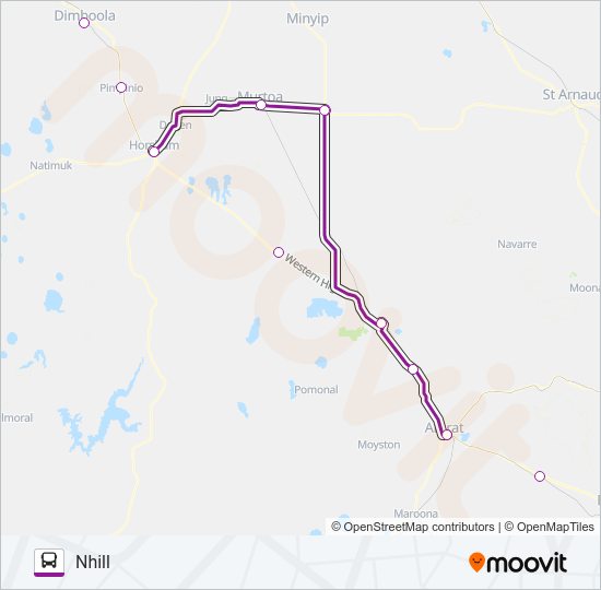 nhill melbourne via ballarat ararat Route: Schedules, Stops & Maps ...