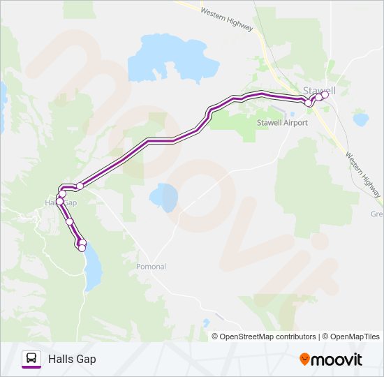 halls gap melbourne via ballarat stawell Route: Schedules, Stops & Maps ...