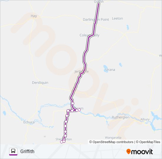 melbourne griffith via shepparton Route: Schedules, Stops & Maps ...