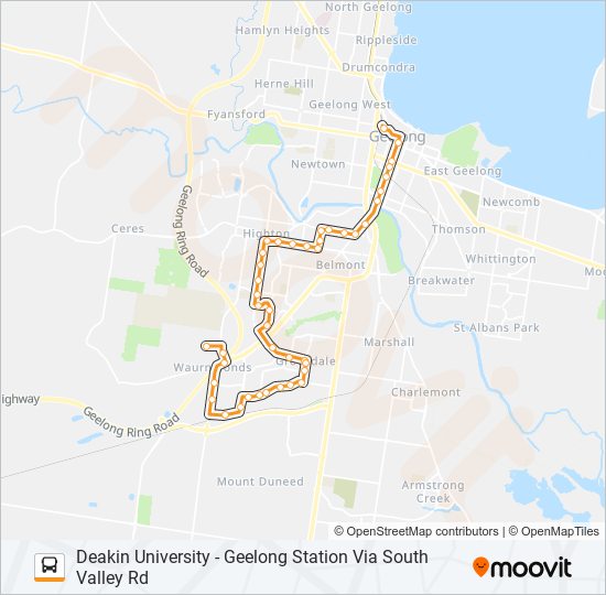 42 Route: Schedules, Stops & Maps - Geelong Station (Updated)