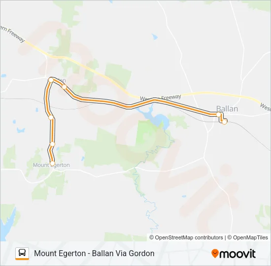 MOUNT EGERTON BALLAN VIA GORDON Route: Schedules, Stops & Maps - Ballan ...
