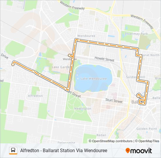 10 Route: Schedules, Stops & Maps - Ballarat Station (Updated)