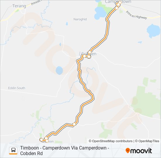 timboon camperdown via camperdown cobden rd Route: Schedules, Stops ...