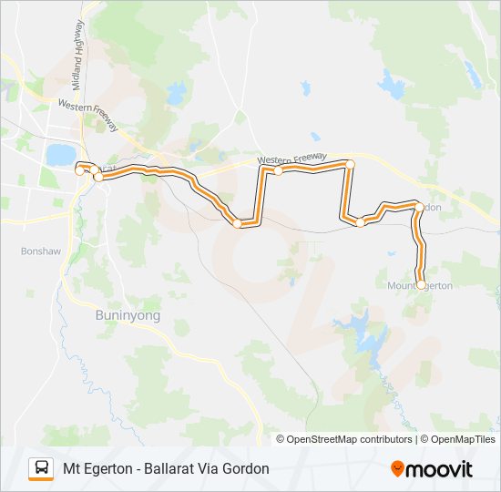 mt egerton ballarat via gordon Route: Schedules, Stops & Maps ...