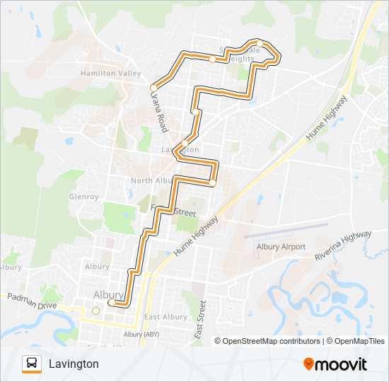 nsw906 Route: Schedules, Stops & Maps - Lavington (Updated)
