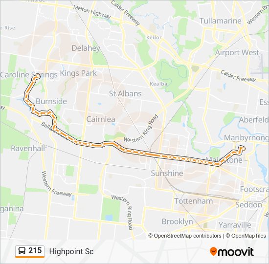 215 Route: Schedules, Stops & Maps - Highpoint Sc (Updated)
