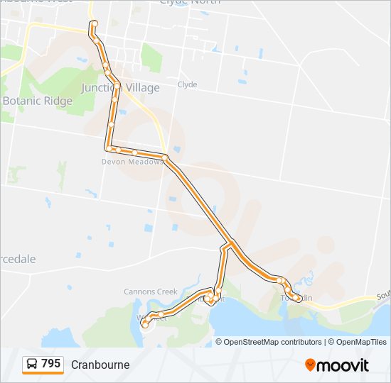 795 Route: Schedules, Stops & Maps - Cranbourne (Updated)