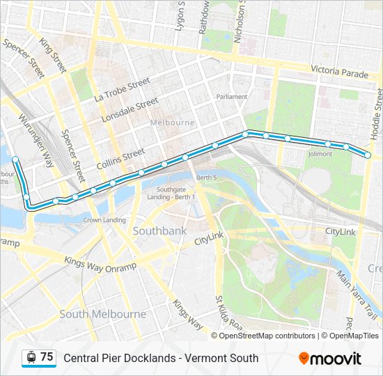 75 Route: Schedules, Stops & Maps - Punt Road - Stop 14 (Updated)
