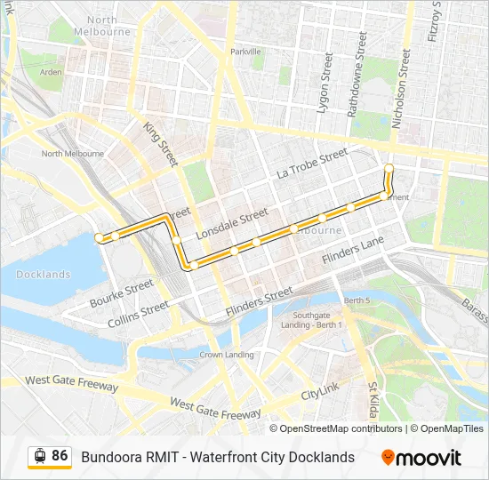 86 Route: Schedules, Stops & Maps - Parliament Station - Stop 10 (Updated)