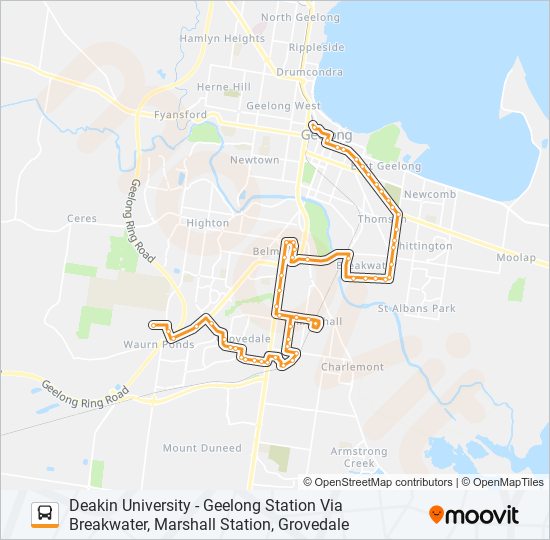 40 Route: Schedules, Stops & Maps - Geelong Station (Updated)