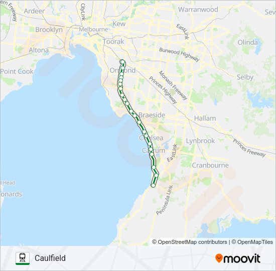 frankston Route: Schedules, Stops & Maps - Caulfield (Updated)