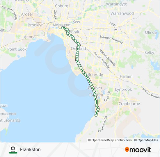 FRANKSTON Route: Schedules, Stops & Maps - Frankston (Updated)
