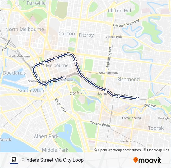 GLEN WAVERLEY Route: Schedules, Stops & Maps - Flinders Street Via City ...