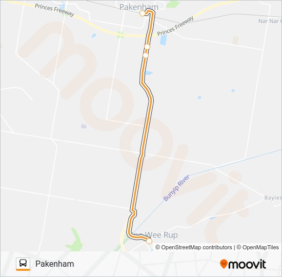 pakenham koo wee rup via pakenham Route: Schedules, Stops & Maps ...