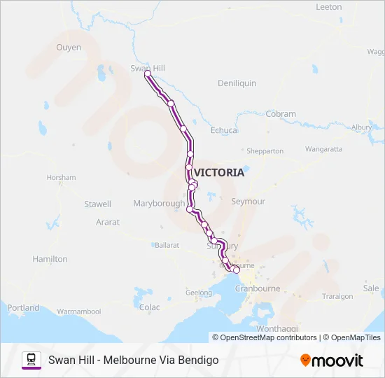 BENDIGO Route: Schedules, Stops & Maps - Southern Cross (Updated)