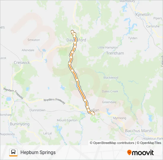 BALLAN HEPBURN SPRINGS Route: Schedules, Stops & Maps - Hepburn Springs ...