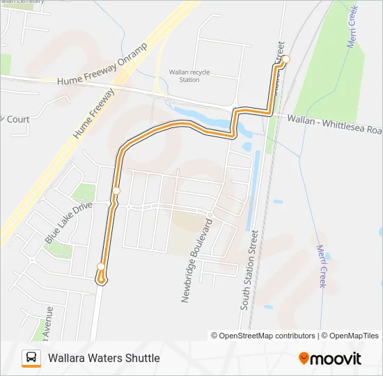 WALLARA WATERS SHUTTLE WALLAN STATION Route: Schedules, Stops & Maps ...