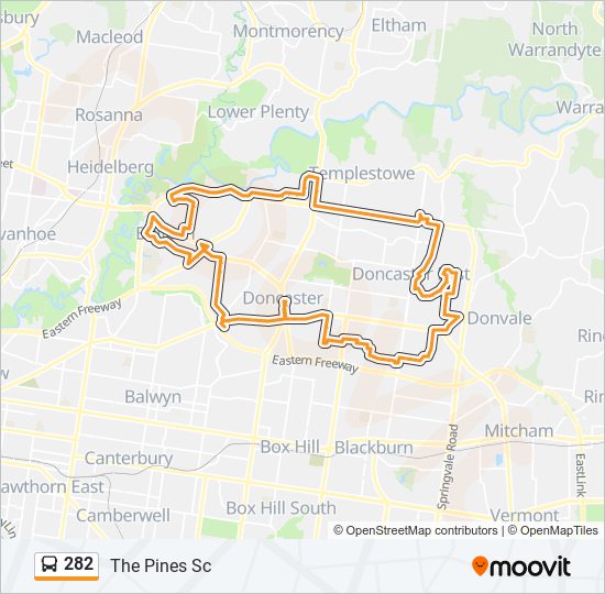 282 Route: Schedules, Stops & Maps - The Pines Sc (Updated)