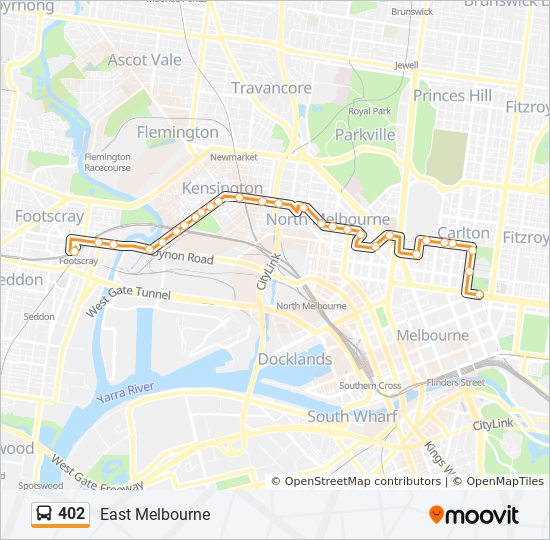 402 Route Schedules Stops Maps East Melbourne Updated 402 Route Schedules Stops Maps East Melbourne Updated