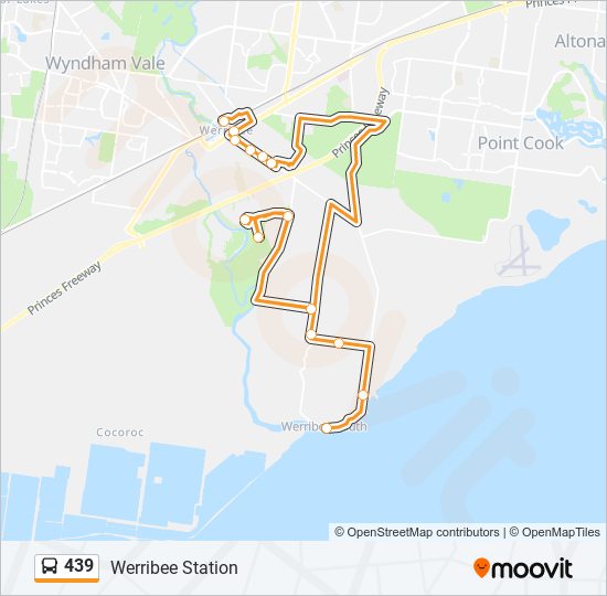 439 Route: Schedules, Stops & Maps - Werribee Station (Updated)