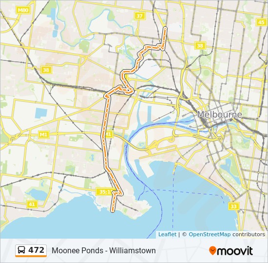 472 Route: Schedules, Stops & Maps - Moonee Ponds